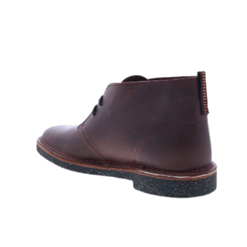 Clarks Bushacre 3 Burgundy Wide Leather Boots - Men's - GBNY